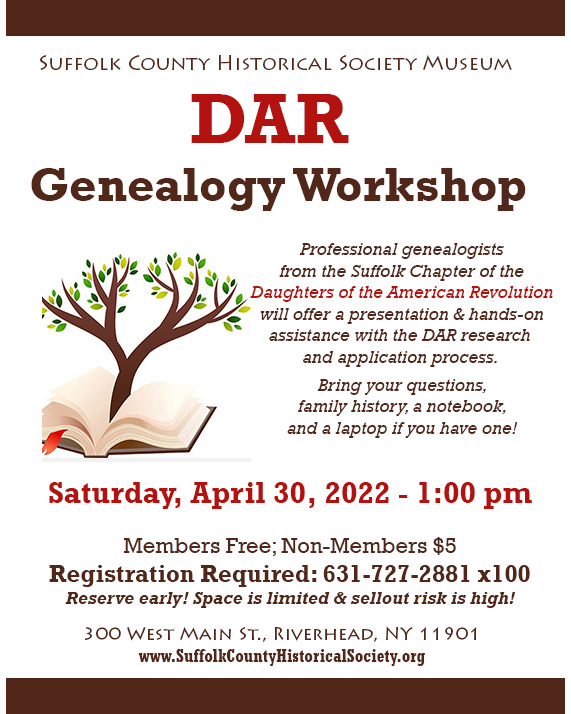 Suffolk County Historical Society - Exhibits & Events